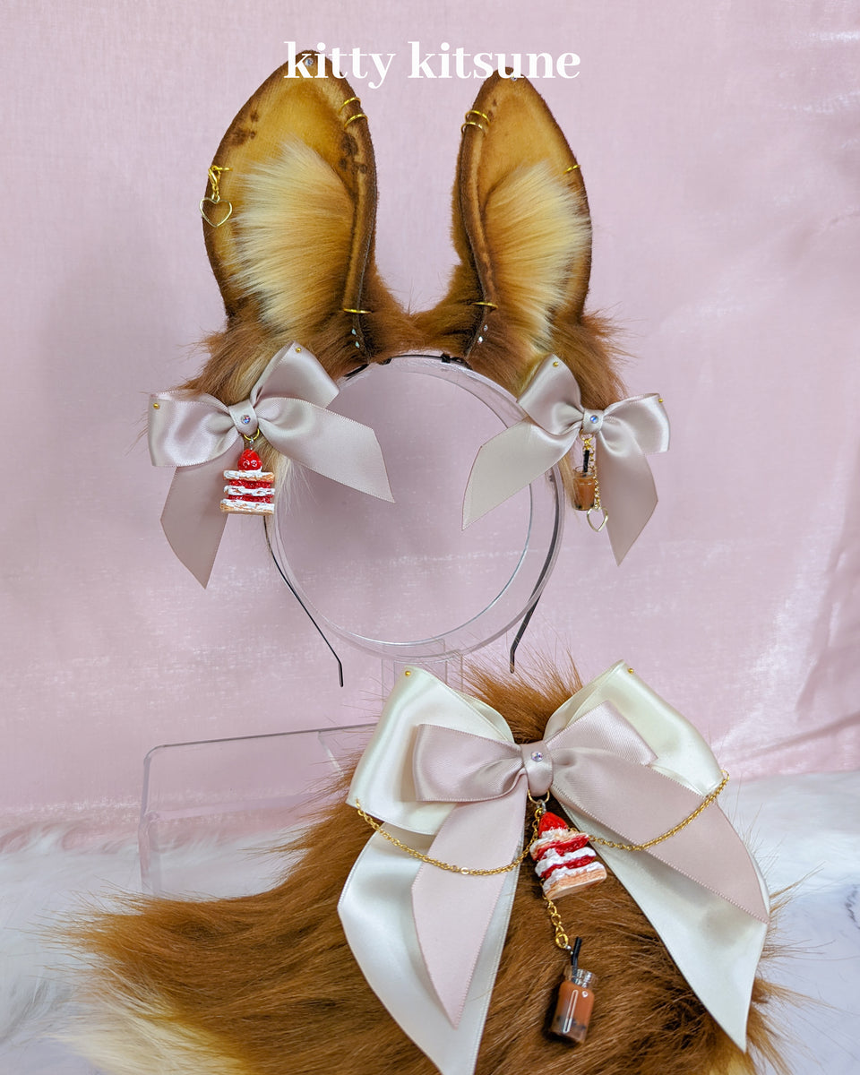 Freckle Brown Sugar Boba & Strawberry Shortcake Bunny Set – Kitty Kitsune